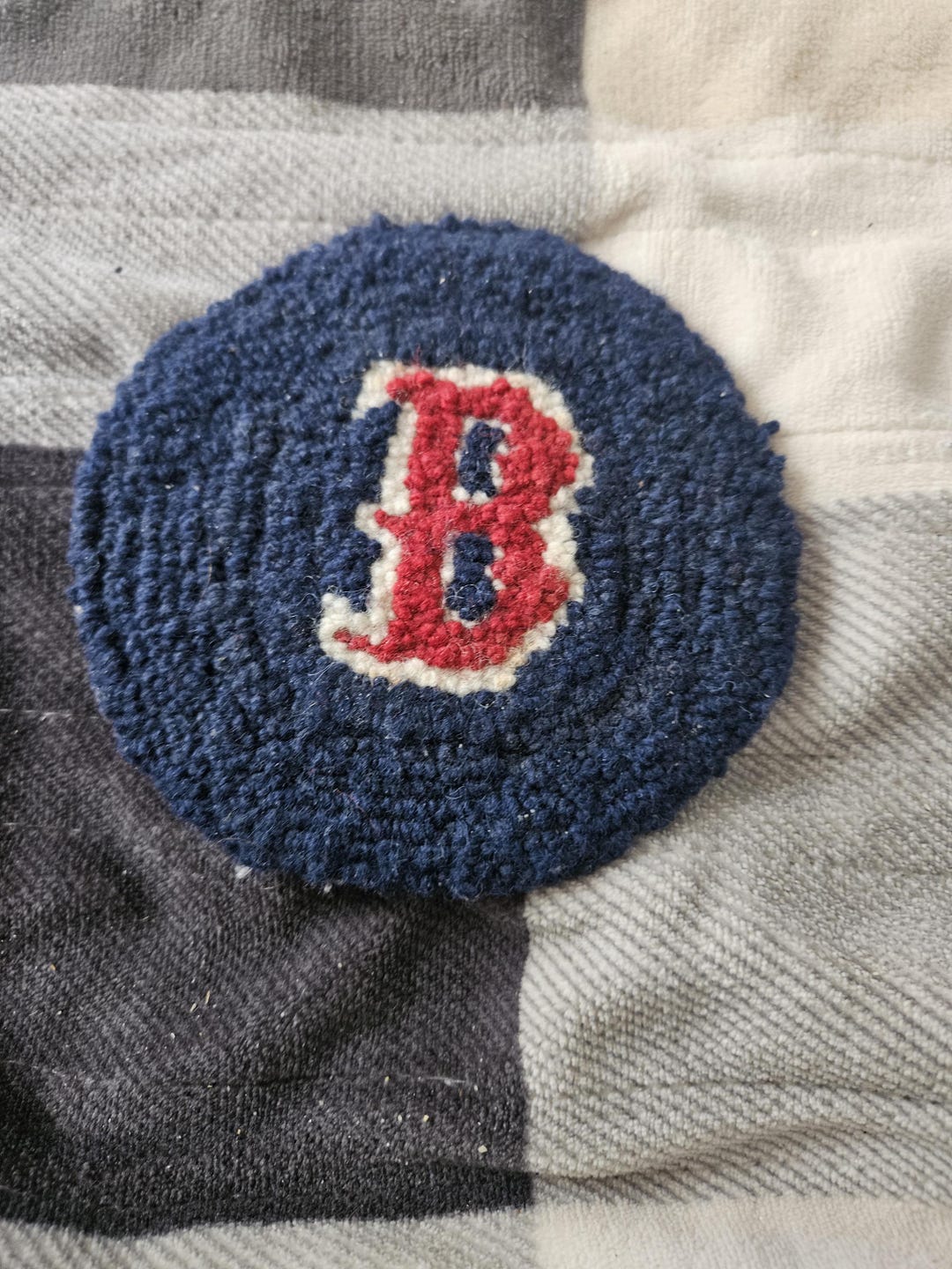 Hand Made Mug Rug - Boston Red Sox Design, Ideal for Coffee Lovers ...