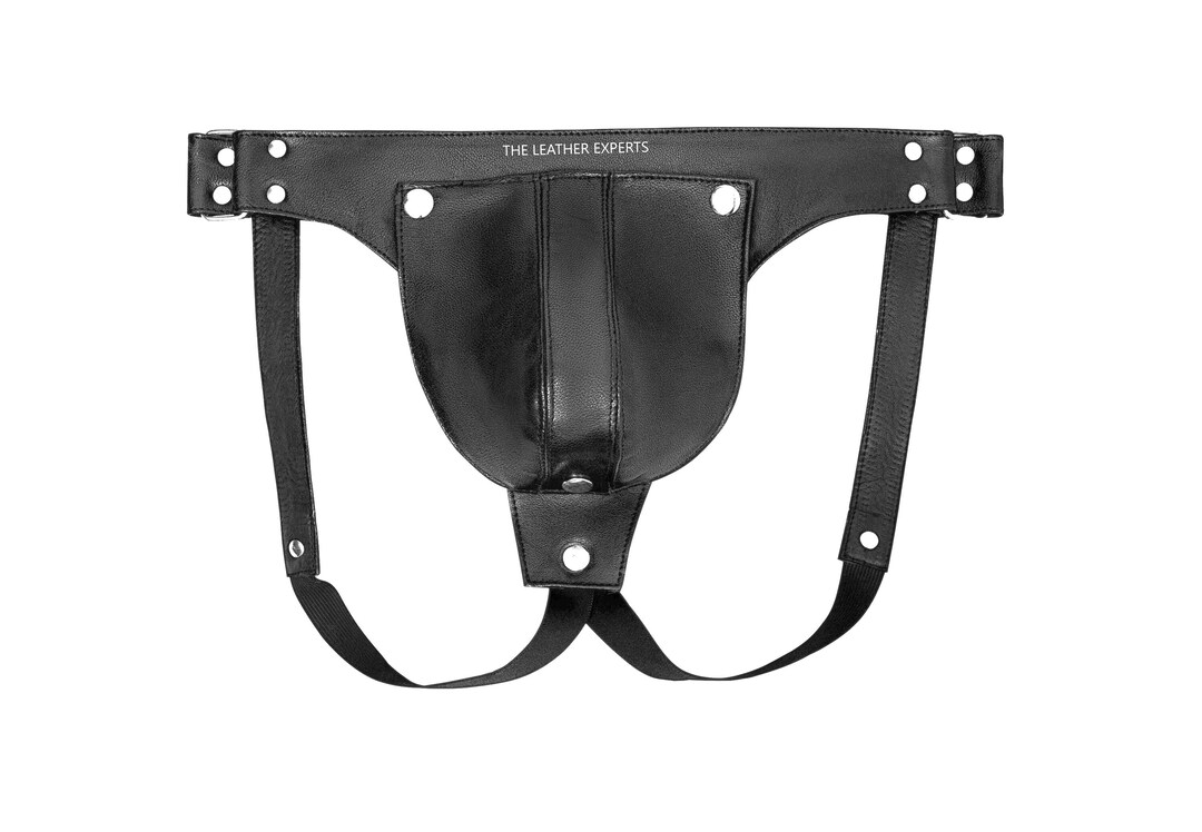 Men's Genuine Leather Cod Piece Thong Leather Jockstrap Fetish ...