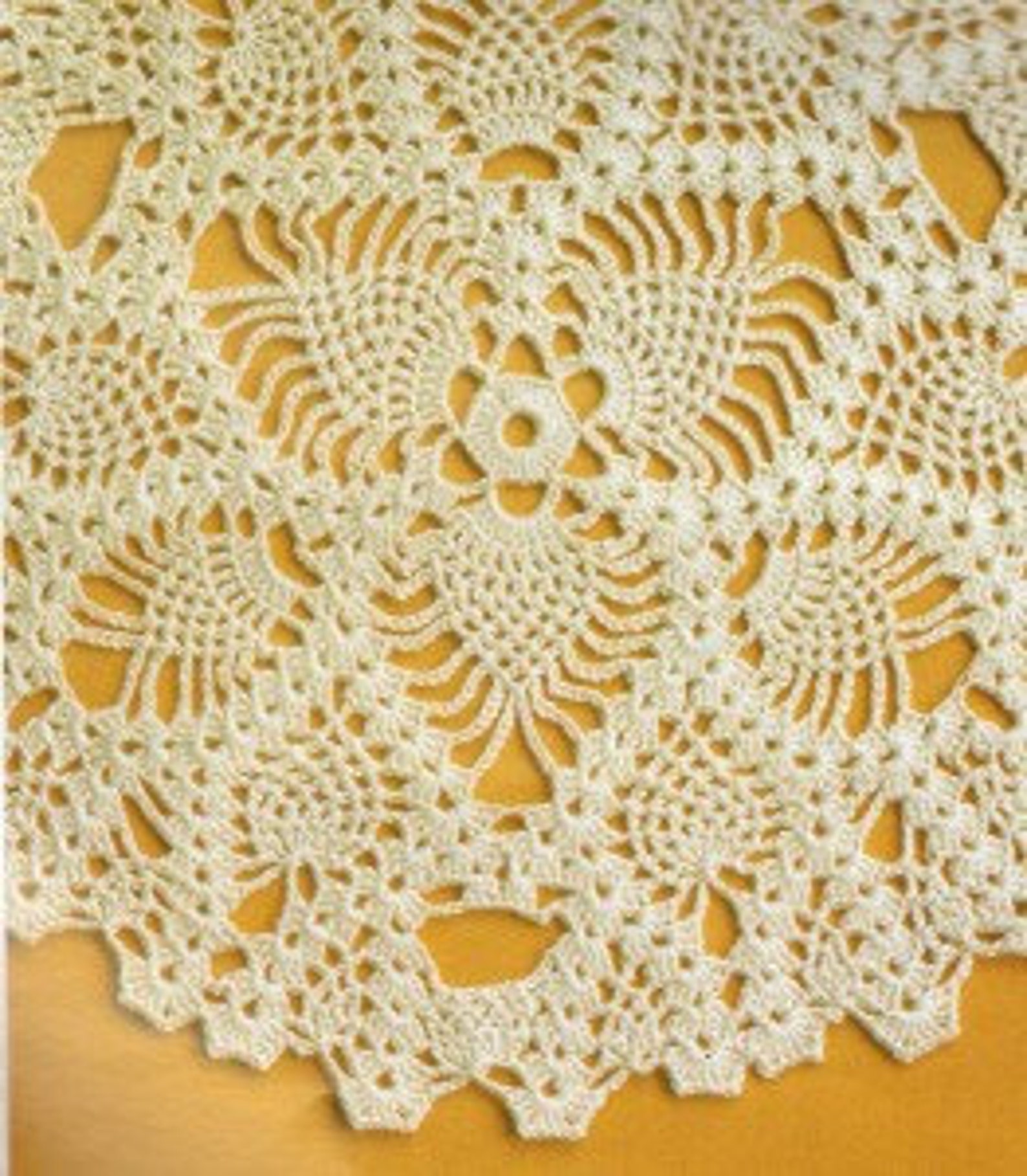 Crochet Doily 30 Cm 12 Inches Triangle - Etsy