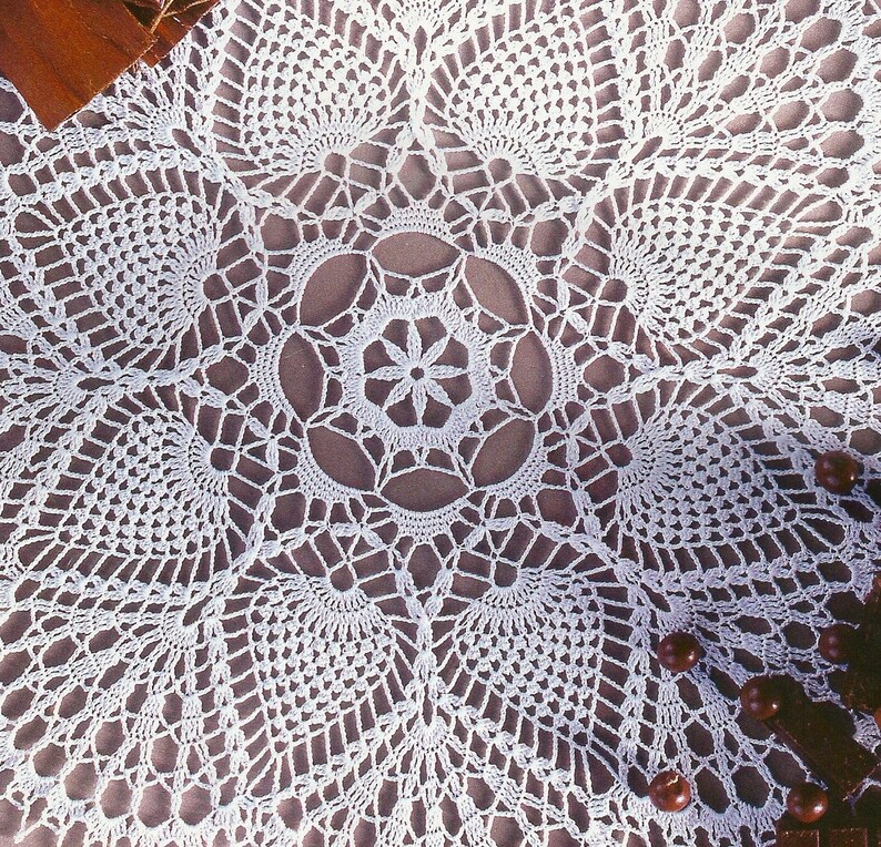 Crochet Doily 55 Cm 22 Inches Sweet Time - Etsy