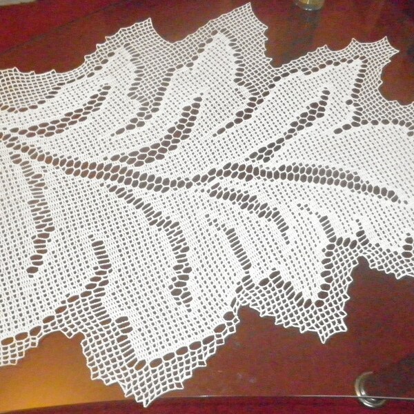 Leaf Table Runner Crochet Patterns - Etsy