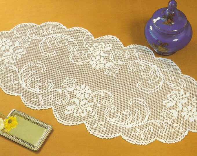 Crochet Table Runner Spring - Etsy