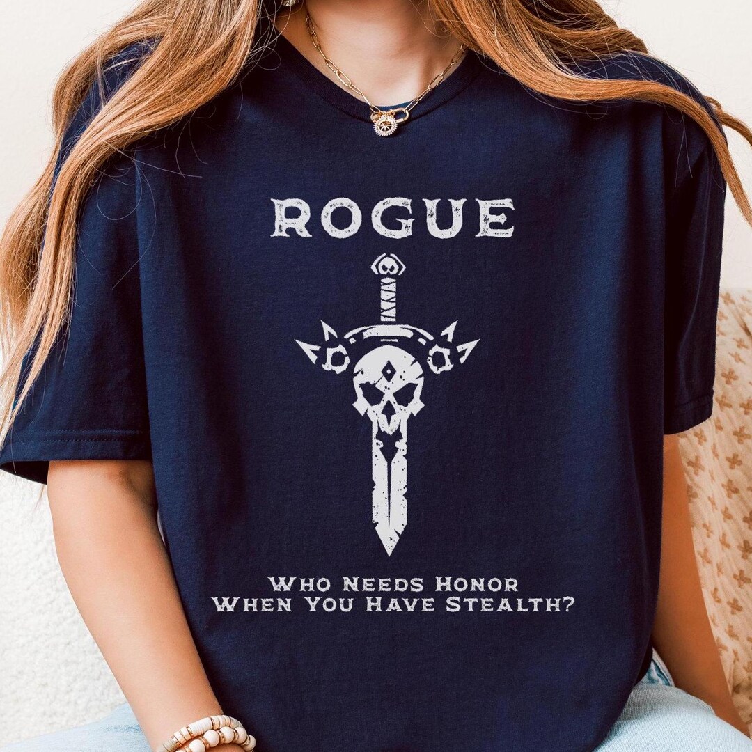 Rogue Class Humor Dungeons and Dragons Shirt, Funny Roleplaying Gift ...