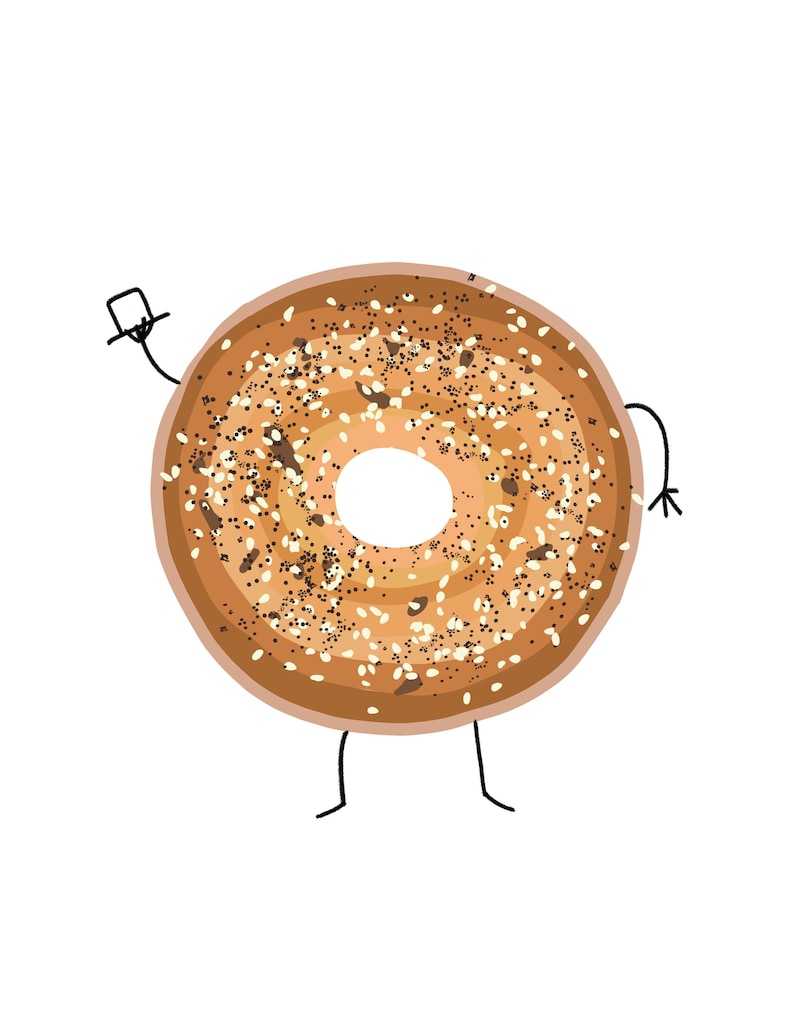 Pop Art Food Drawing - Trendy Printable, Funky Food Aesthetic ...