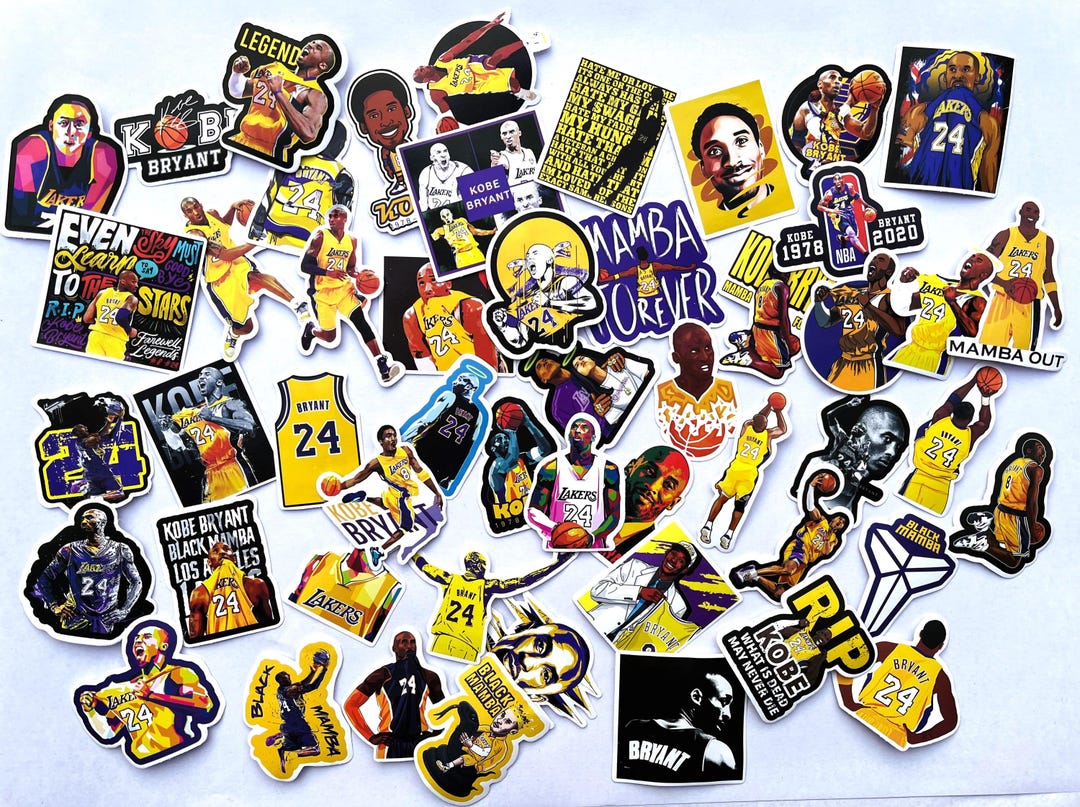 Kobe Bryant Stickers, Great for Laptops, Water Bottles, Gifts and More ...