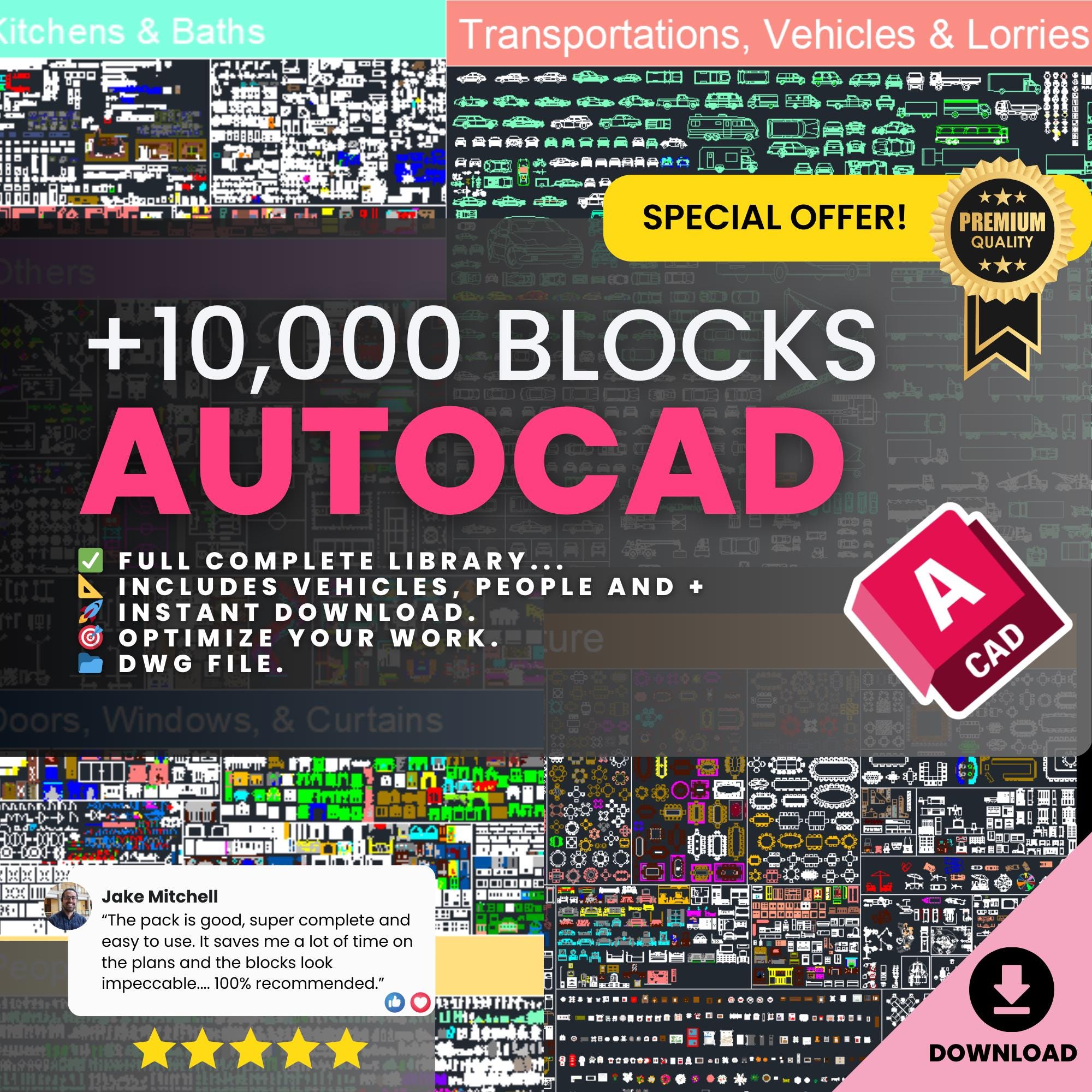 The Ultimate Collection of 2D Autocad DWG Blocks: Boost Your Productivity With Over 10,000 ...