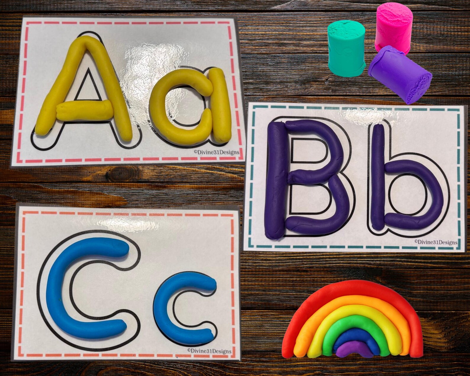 Alphabet Playdough Tracing Activity for Kids | Digital Download | Fine ...
