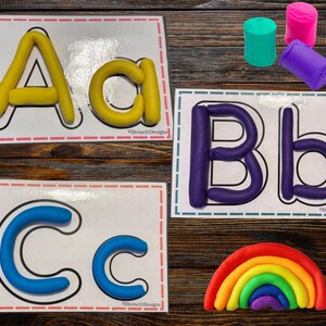 Alphabet Playdough Tracing Activity for Kids | Digital Download | Fine ...