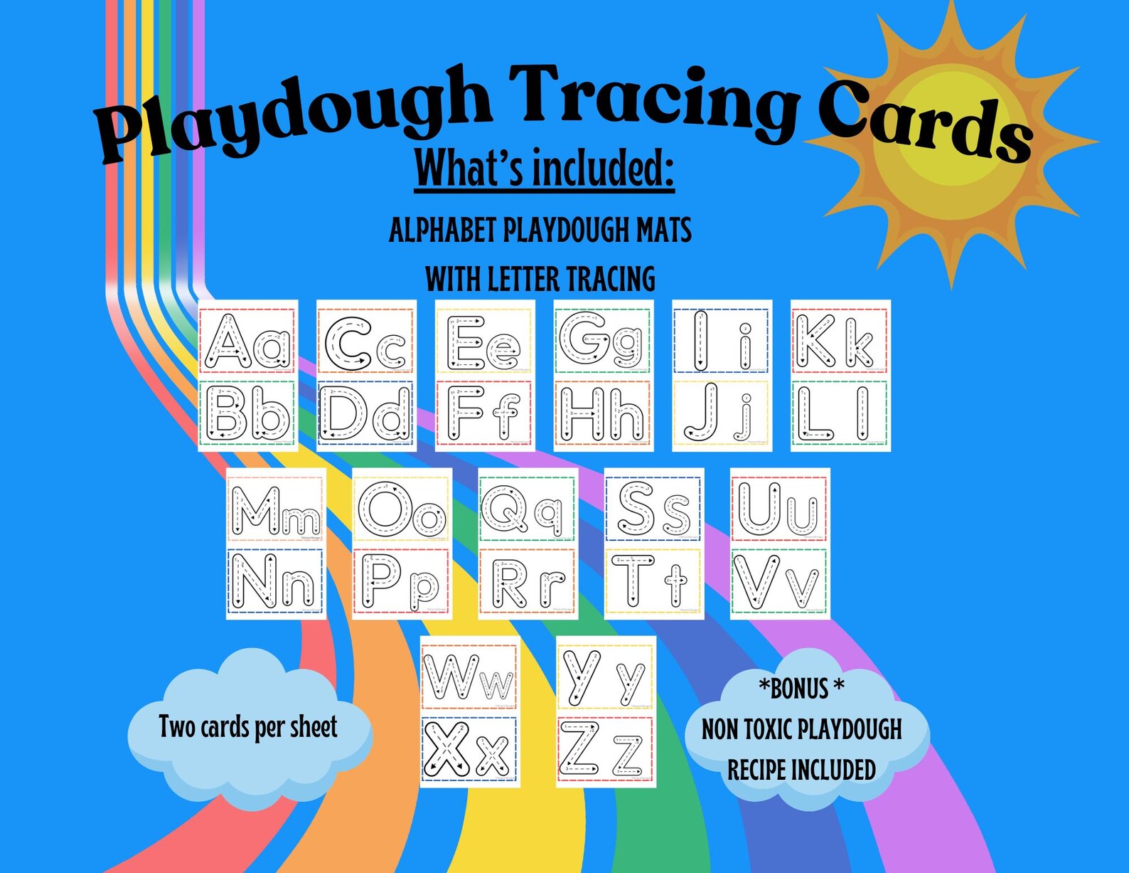 Alphabet Playdough Tracing Activity for Kids | Digital Download | Fine ...