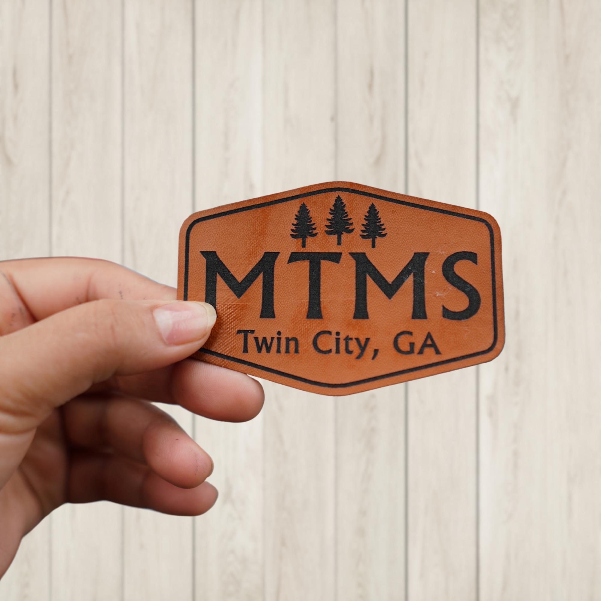 Custom Leather Engraved Patches, Leather Name Tag, Custom Logo Leather ...