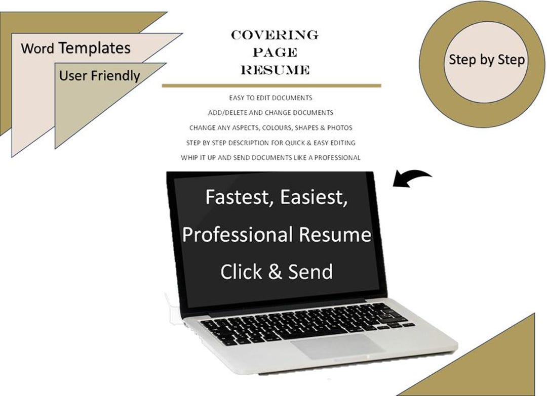RESUME TEMPLATE - Easy to Use, Quick Edit, Add, Remove, Simple Resume ...
