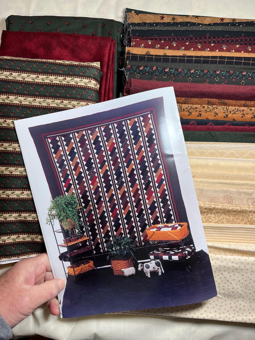 DESTASH Complete Prairie Bricks Kit From the Calico Printworks Pattern ...