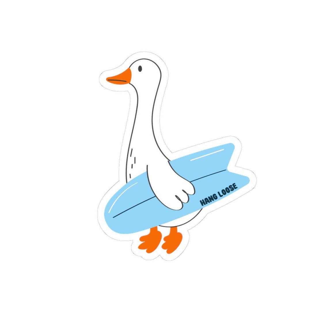 Hang Loose Goose Kiss-cut Sticker - Etsy
