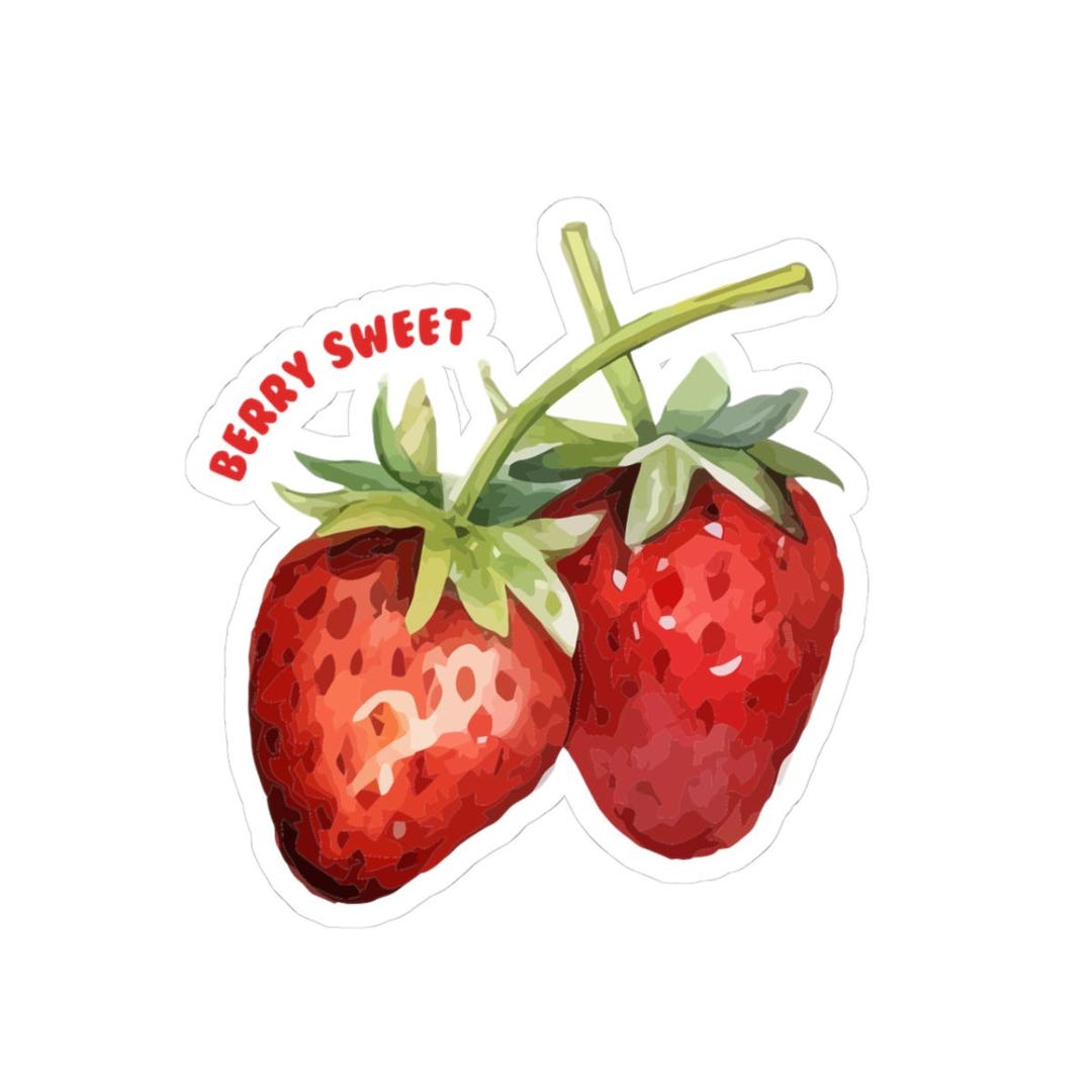 Berry Sweet Kiss-cut Sticker - Etsy