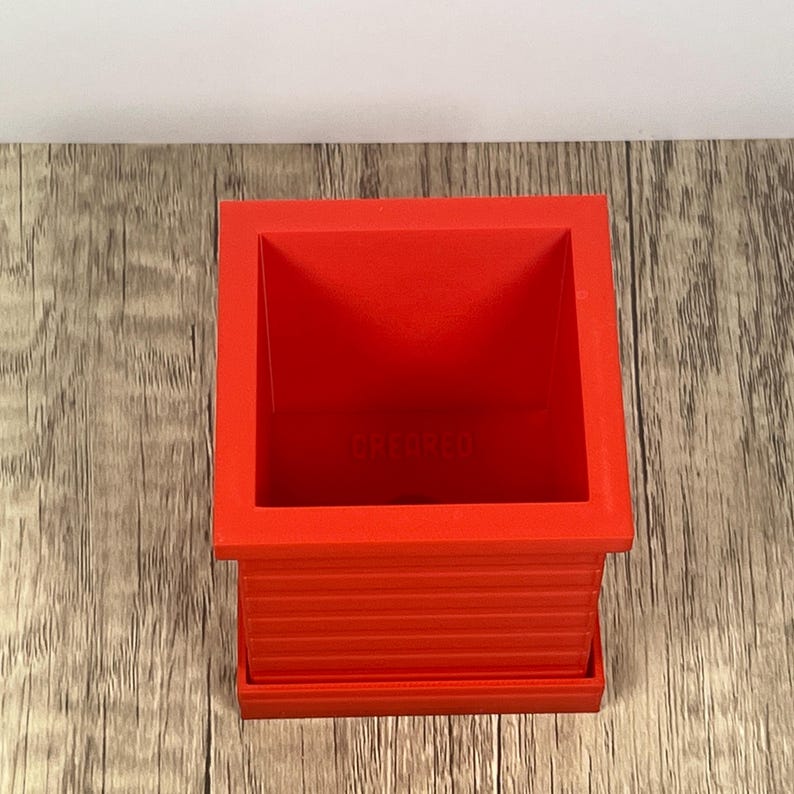 3D Printed Plant Pot With Drip Tray: Modern PLA Planter - Etsy