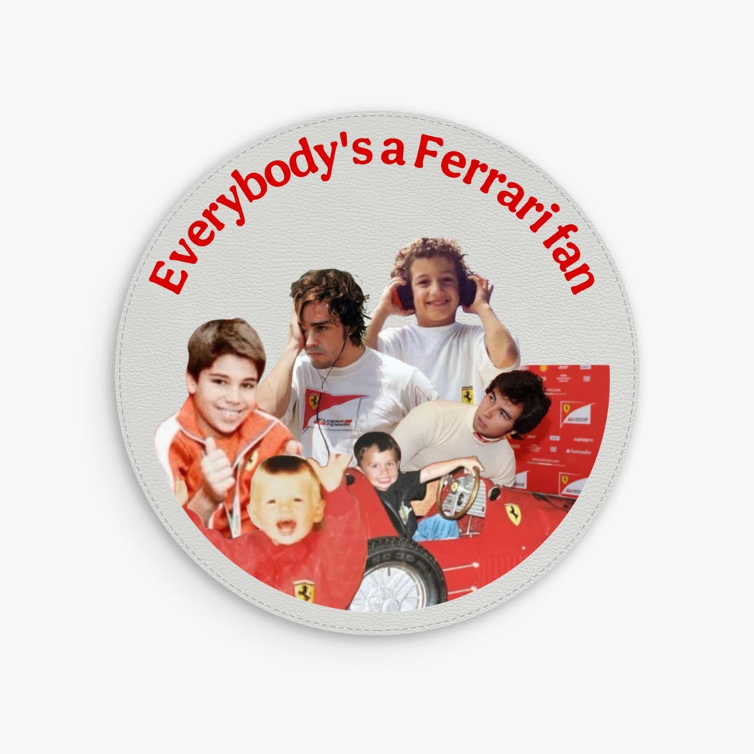 Everybody's a Ferrari Fan PU Leather Mouse Ma - Etsy