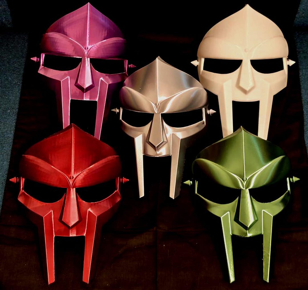 MF DOOM Mask– 3D Printed Wearable Cosplay Hip-hop Mask | Multiple ...