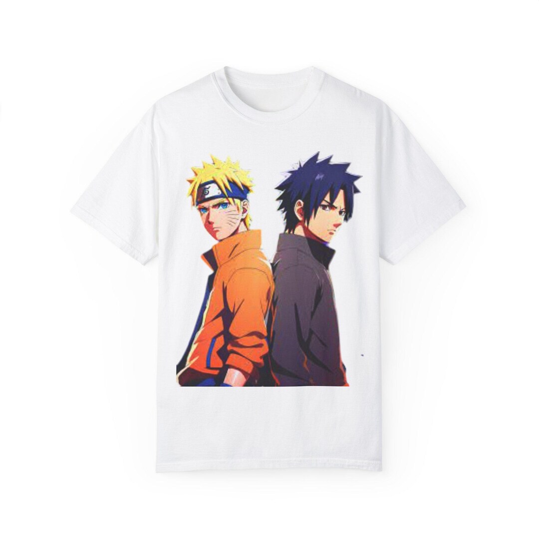 Anime-inspired Unisex T-shirt - Naruto & Sasuke Graphic Tee, Gifts for ...