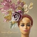 Kentucky Derby Hat Fascinator, Plum Purple Sparkling Rose Fancy Feather ...