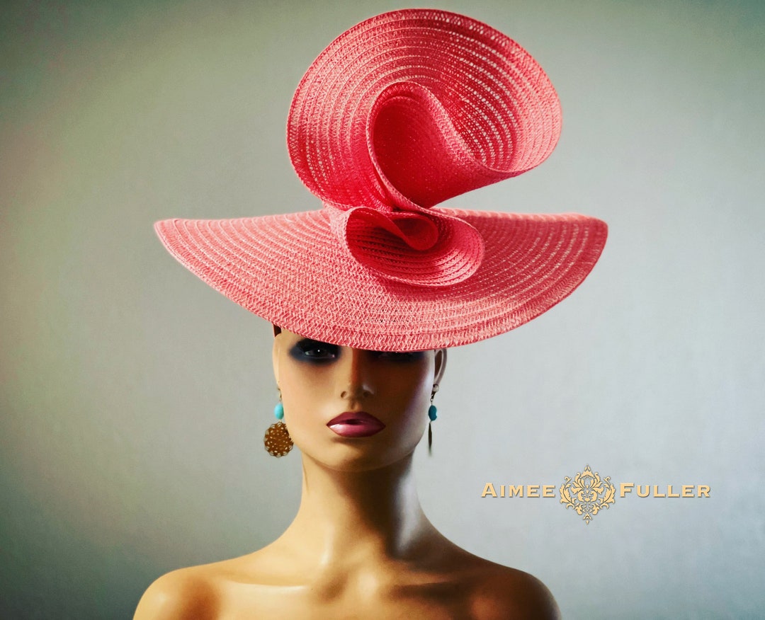 Aimee Fuller Coral Royal Ascot Hatinator, Kentucky Derby Hat Fascinator ...