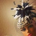 Animal Print Fascinator Hat, Black and White High Tea Fascinator, Royal ...