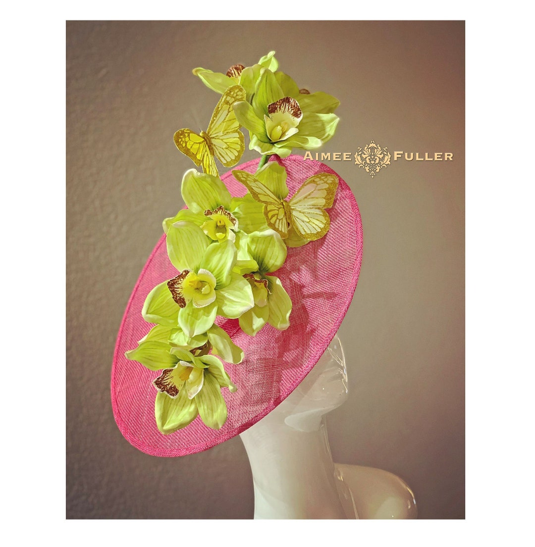 Hot Pink Kentucky Derby Hat, Fuchsia Fascinator, Big Derby Fascinator ...