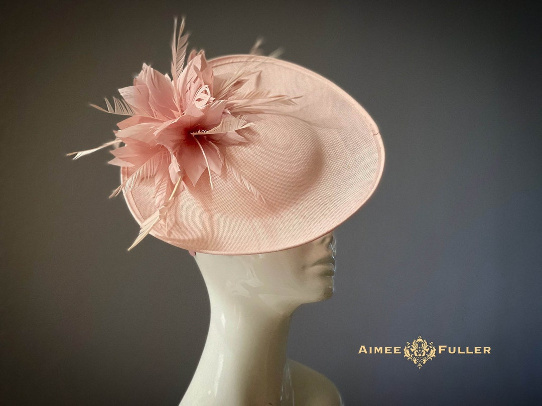Pink Kentucky Derby Fascinator, High Tea Saucer Fascinator, Pink Bridal ...