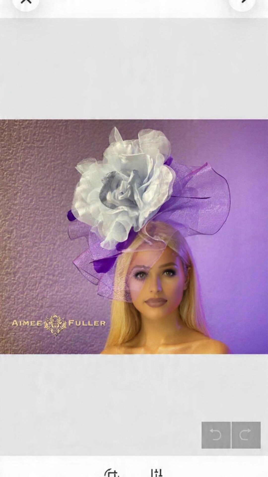 Kentucky Derby Hat Fascinator, Powder Blue Purple Fascinator, Del Mar ...