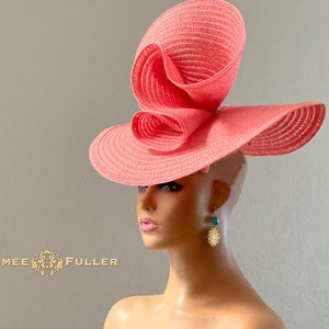 Aimee Fuller Coral Royal Ascot Hatinator, Kentucky Derby Hat Fascinator ...