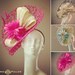 Hot Pink Kentucky Derby Hat Pink and Forest Green Derby - Etsy