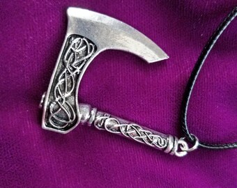 Battle Axe Necklace Axe Pendant Medieval Axe Warrior - Etsy