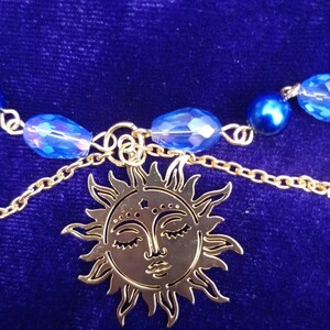 Whimsigoth Necklace Sun and Stars - Etsy