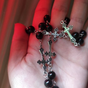Inverted Crucifix Rosary - Etsy