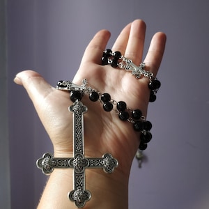 Inverted Crucifix Rosary - Etsy