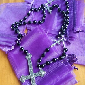 Inverted Crucifix Rosary - Etsy