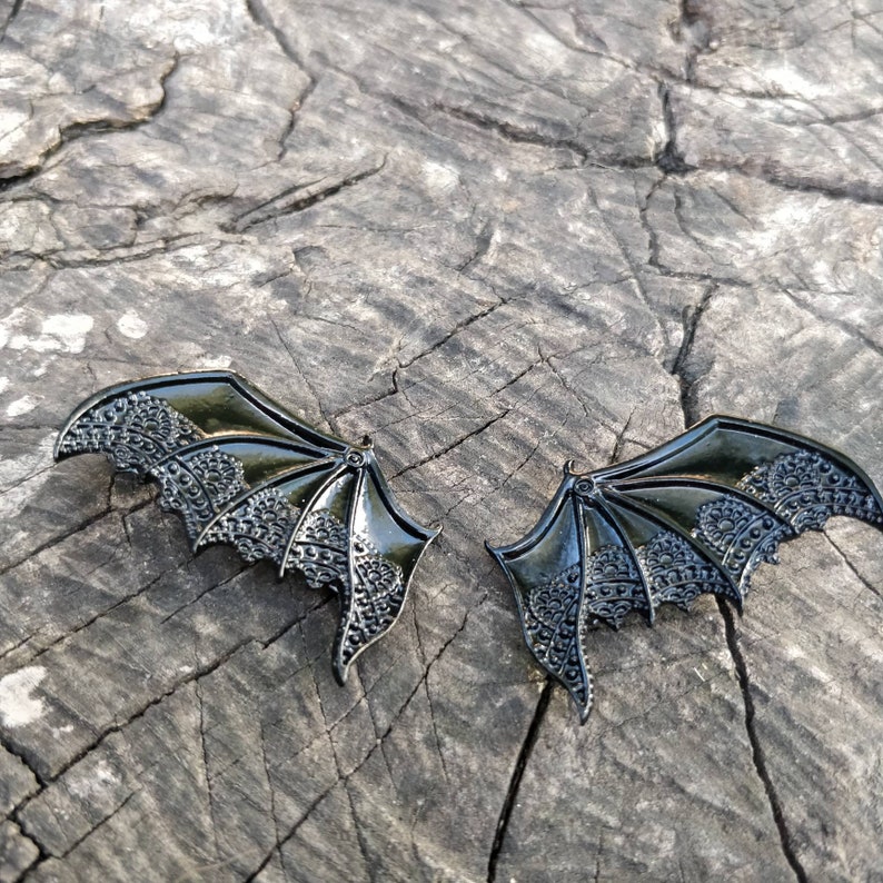 Bat Hair Clips. Trad Goth Vampire Hair Accessories. Retro Old - Etsy