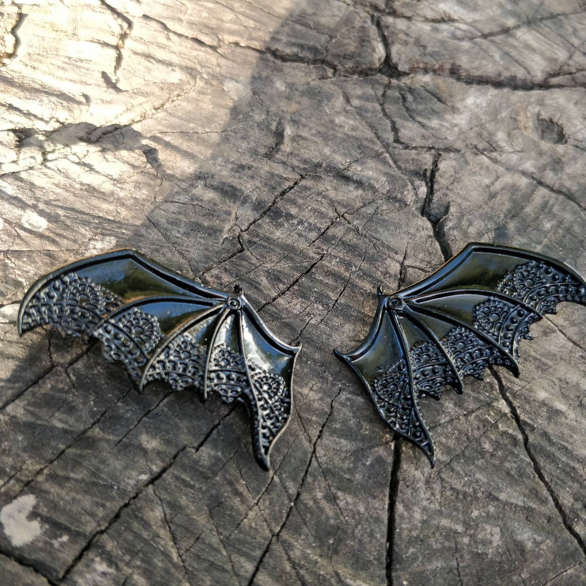 Bat Hair Clips. Trad Goth Vampire Hair Accessories. Retro Old - Etsy