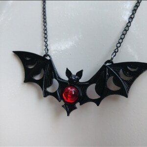 Lunar Bats Necklace - Etsy