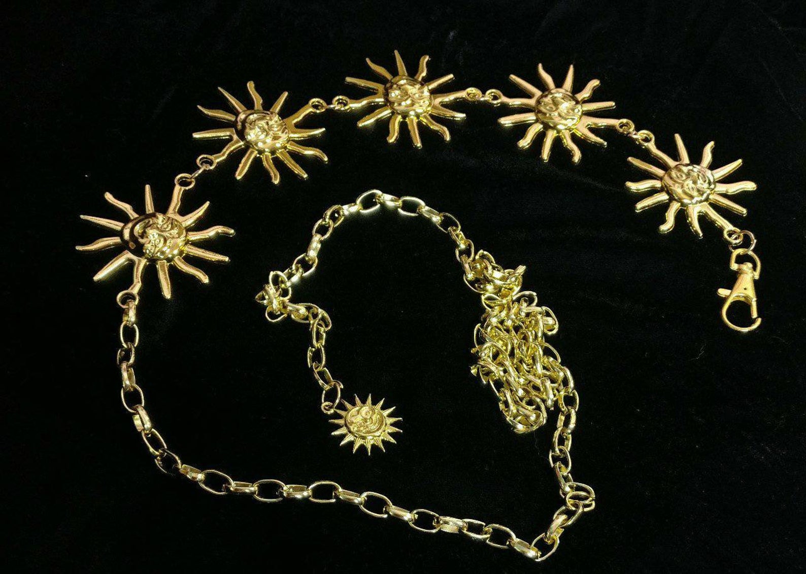 Celestial Belt/ Sun Chain Belt/ Hippy Boho Bohemian RETRO 90S - Etsy