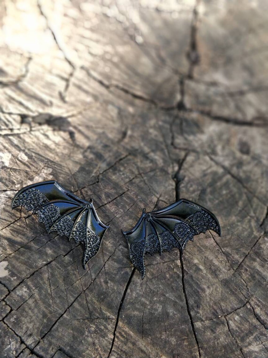 Bat Hair Clips. Trad Goth Vampire Hair Accessories. Retro Old - Etsy