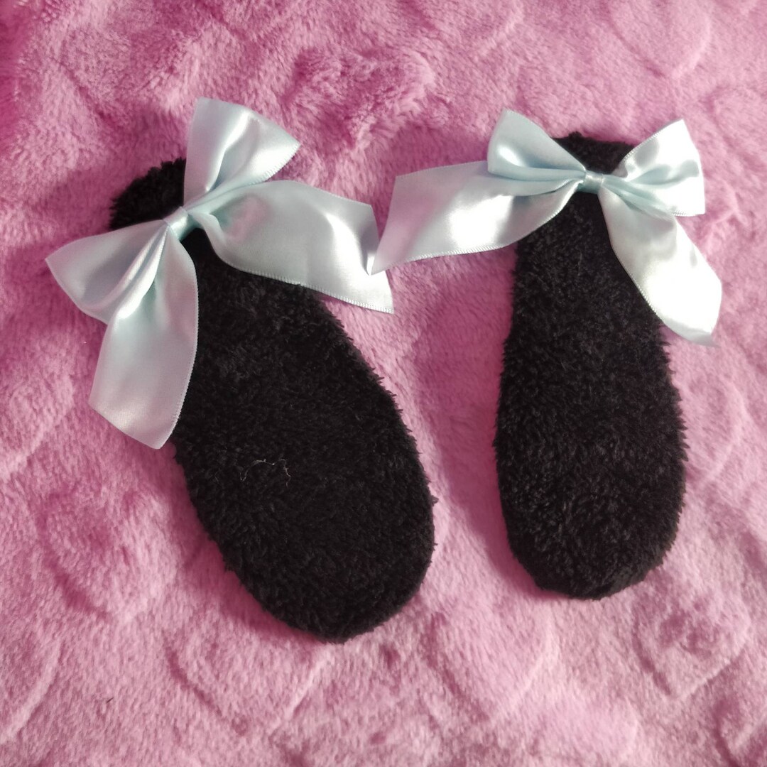 Bunny Lop Ears/ Black Sheep Ears // Cosplay Kawaii Harajuku Egirl Lamb ...