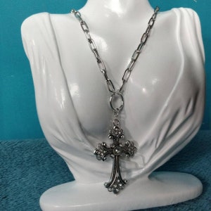 Chain Link Diamante Crucifix - Etsy