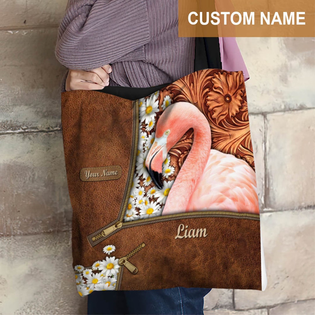 Flamingo Tote Bag Flamingo Shoulder Bag Flamingo Handbag - Etsy