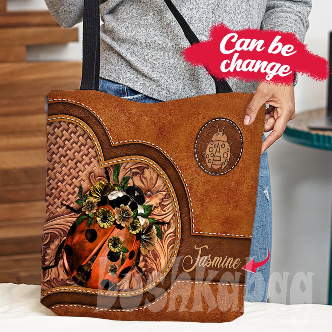 Personalized Ladybug Tote Bag Funny Ladybug Handbag Love - Etsy
