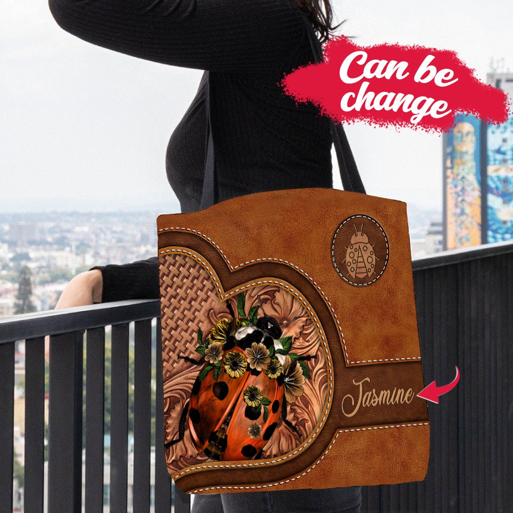 Personalized Ladybug Tote Bag Funny Ladybug Handbag Love - Etsy