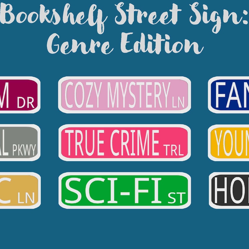Fantasy Bookshelf Sign - Etsy
