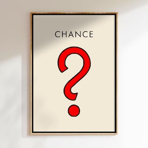Monopoly Card Art Print Set: Fun Home Decor - Etsy
