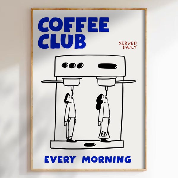 Cafe Poster - Etsy