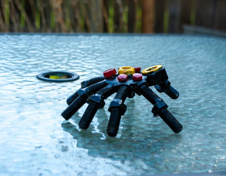 Handmade Metal Bolt Spider Sculpture - Etsy