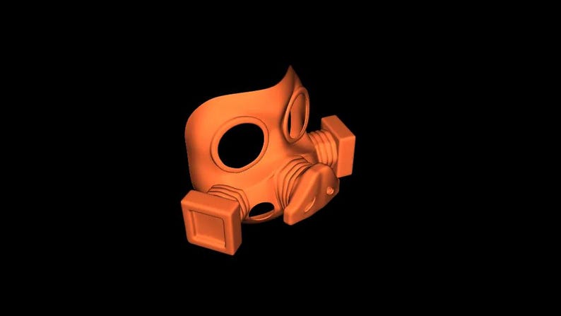 Gas Mask 3D Printable Model FILES ONLY – Cosplay Prop & Display Art - Etsy